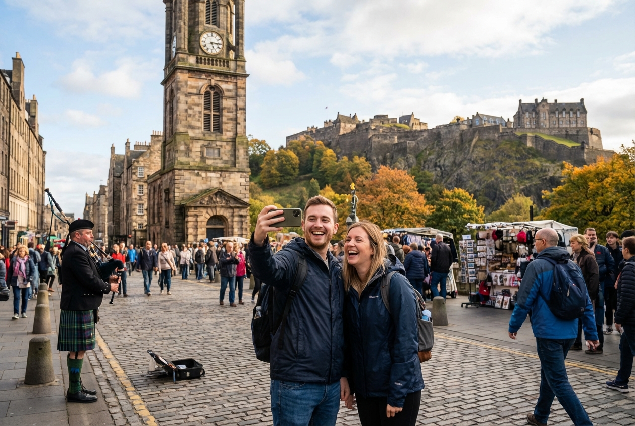 Edinburgh in 3 Days for Couples - Sunset at Calton Hill and panoramic ...