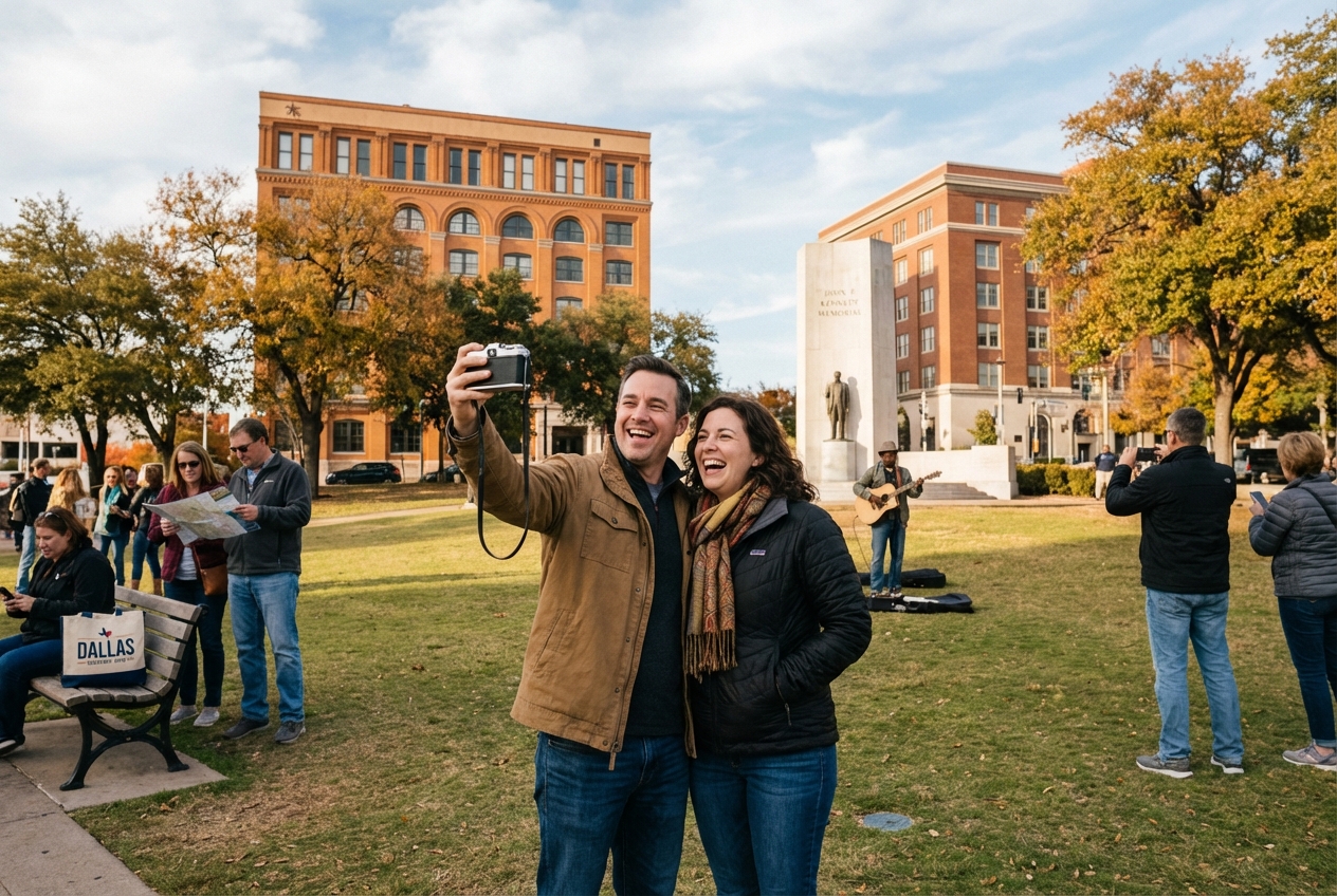 Dallas in 3 Days for Couples - Sunset panorama from Reunion Tower ...