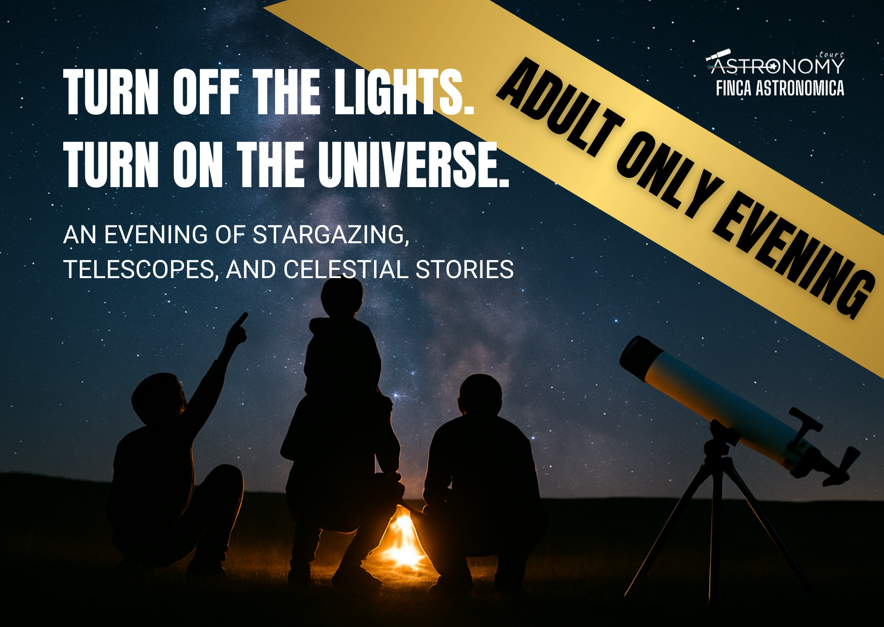 Adult Only Astronomy Night — Romantic Stargazing at Finca Astronómica ...