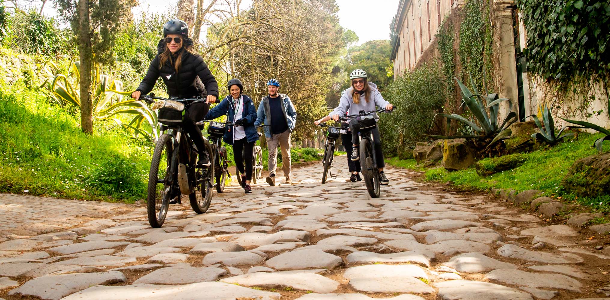 Appian Way Bike tour Underground with Catacombs & Lunch | TheNextGuide