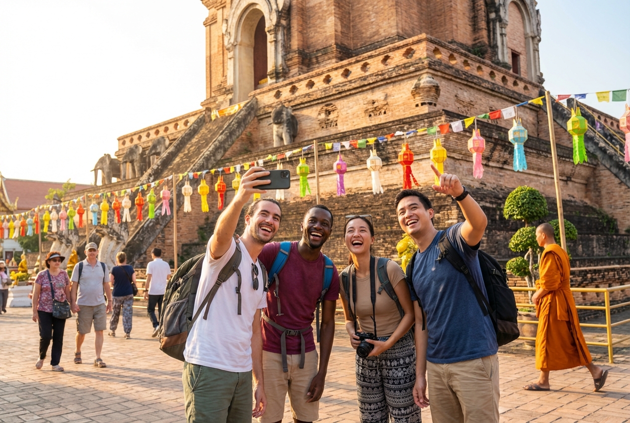 Chiang Mai in a Day — Friends' Fun & Vibrant Circuit (Winter) | TheNextGuide