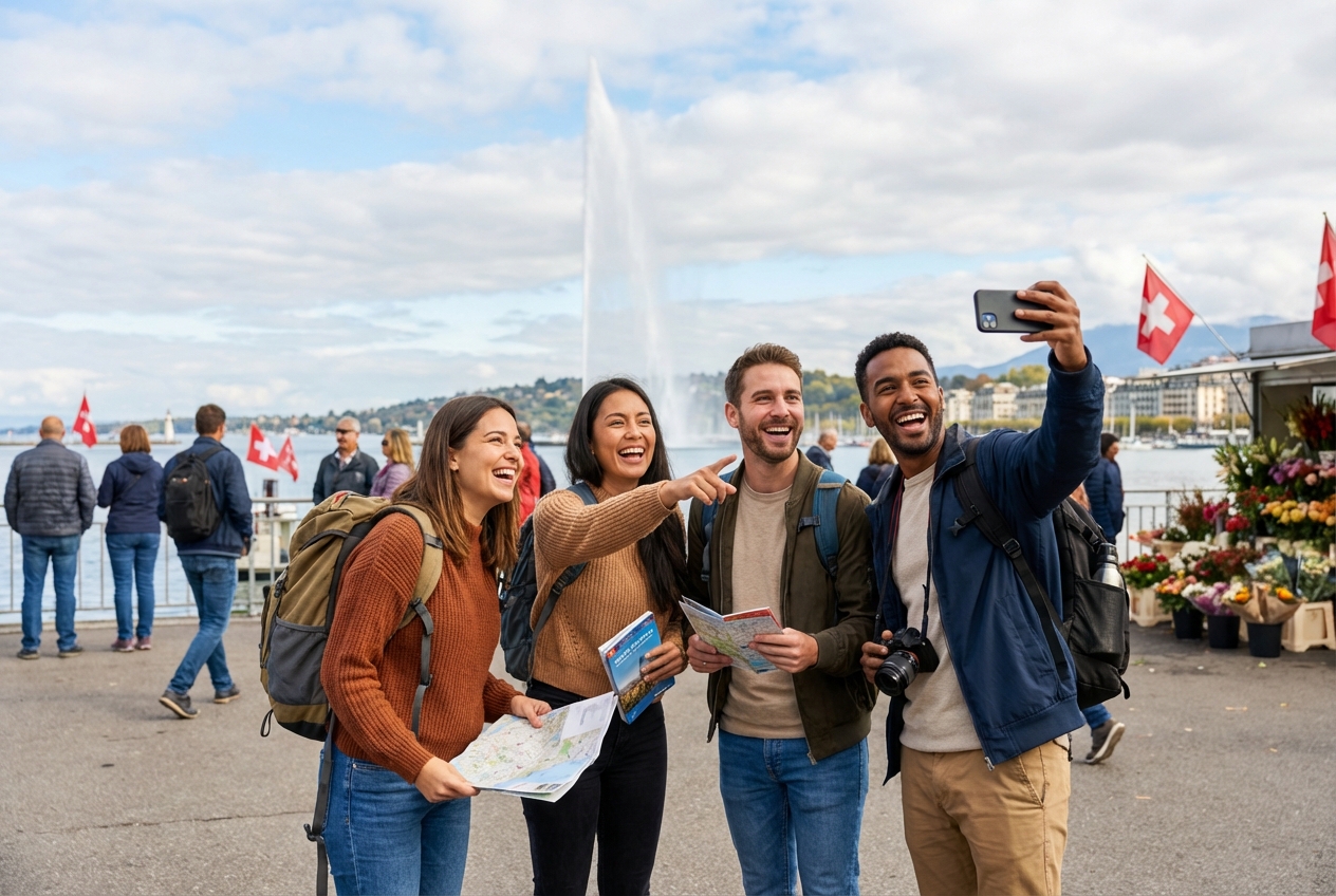 Geneva in 3 Days for Friends - Sunset swim & casual dinner at Bains des ...