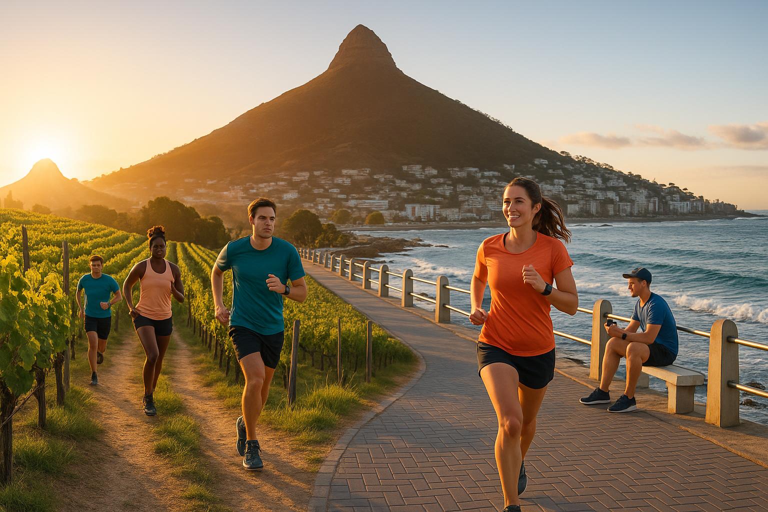 Sea-to-summit strides — Lion's Head sunrise, Constantia vineyards ...